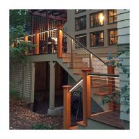 China Steel Porch Cable Wire Railing Staircase Kits Chain Link Fence Tension Wire for sale