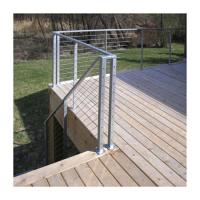 China Porch Stair Cable Wire Railing Interior Stair Railing Kits Welded Wire Fence for sale