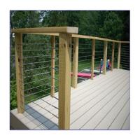 China Indoor Deck Cable Railing Glass Balustrade High Tensile Wire Fence for sale