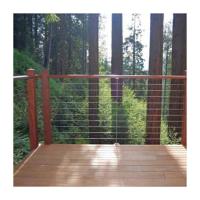 China Indoor Deck Cable Railing Glass Balustrade High Tensile Wire Fence for sale
