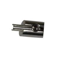 China Bevel angle cable railing fitting stainless steel slotted cable wire clip tensioner for sale