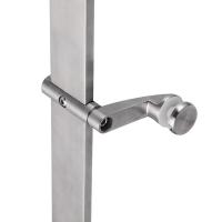 China 2023 Stainless steel balustrade post single plate railing banister post for sale
