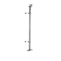 China 2023 Stainless steel balustrade post single plate railing banister post for sale