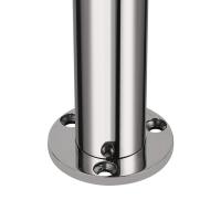 China 2023 Stainless steel round balustrade post railing round banister post for sale