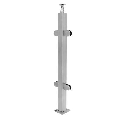China 2023 Stainless steel balustrade square post railing square banister post for sale