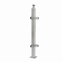 China 2023 Stainless steel balustrade square post railing square banister post for sale