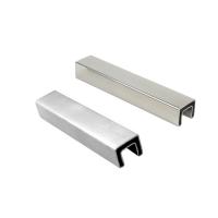 China 2023 Stainless Steel 304 316L Square Handrail Slot Pipe Railing Balustrade Top Tube for sale