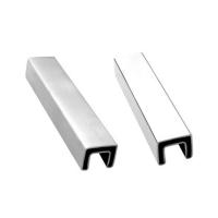 China 2023 Stainless Steel 304 316L Square Handrail Slot Pipe Railing Balustrade Top Tube for sale