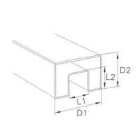 China 2023 Stainless Steel 304 316L Square Handrail Slot Pipe Railing Balustrade Top Tube for sale
