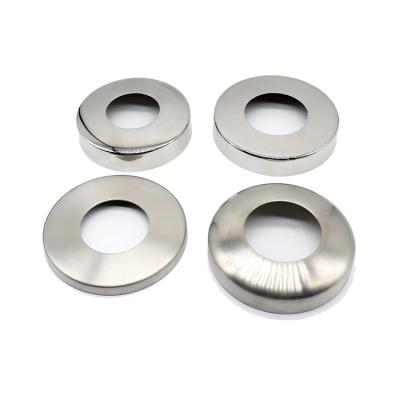 China Stainless Steel Aisi304 /316 Polished And Rushed Handrail Base Cover And Pipe Post Cover For Stairway Railings And Staircase for sale