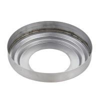 China Customized 304 316 Satin Finish Stainless Steel Round Shape Base Cover Fittings For Balustrade Post for sale
