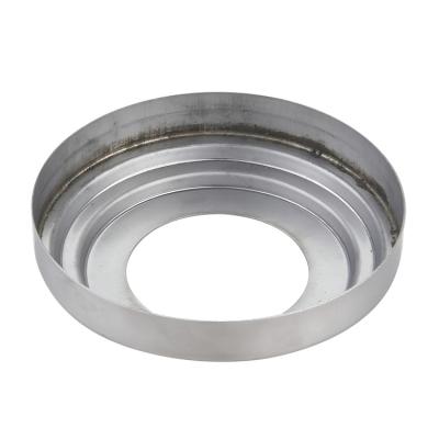 China Customized 304 316 Satin Finish Stainless Steel Round Shape Base Cover Fittings For Balustrade Post for sale