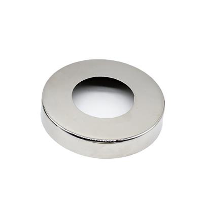 China Inox 304 316 Stainless Steel Pole Post Pillar Base Cover Plate For Staircase Terrace Balcony for sale