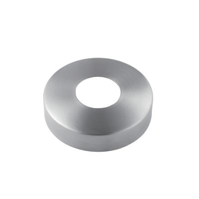 China Easy Installation Stainless Steel Baluster Hardware Stair Railing Steel Handrail Fitting Round Base Flange Post Base Cover for sale