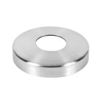 China Easy Installation Stainless Steel Baluster Hardware Stair Railing Steel Handrail Fitting Round Base Flange Post Base Cover for sale