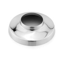China Easy Installation Stainless Steel Baluster Hardware Stair Railing Steel Handrail Fitting Round Base Flange Post Base Cover for sale