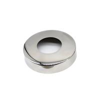 China Easy Installation Stainless Steel Baluster Hardware Stair Railing Steel Handrail Fitting Round Base Flange Post Base Cover for sale