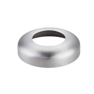 China Cheapest Outdoor Stainless Steel Hardware Railing Fitting Balustrade Round Base Flange Cover For Round Tube for sale