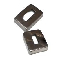 China Stainless Steel 304 Swimming Pool Stair Railing Handrail Square Post Foot Cover for sale