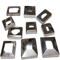 China Stainless Steel 304 Swimming Pool Stair Railing Handrail Square Post Foot Cover for sale