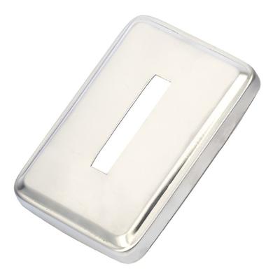 China 304 316 Stainless Steel Matt Black Hardware Accessories Square Base Cover For Square Newel Post for sale