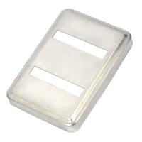 China 304 316 Stainless Steel Matt Black Hardware Accessories Square Base Cover For Square Newel Post for sale