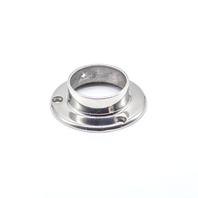 China Round Stainless Steel Flange 316 304 Handrail Wall Mount Base Flange for sale