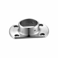 China Round Stainless Steel Flange 316 304 Handrail Wall Mount Base Flange for sale