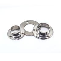 China Round Tube Handrail Flange Porch Railing Wall Mount Flange Base for sale
