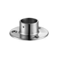 China Round Tube Handrail Flange Porch Railing Wall Mount Flange Base for sale
