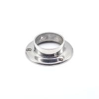 China Round Long Neck Flange Deck Balustrade Handrail Wall Mount Flange Base for sale
