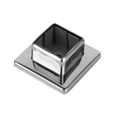 China Flange Stainless Steel Flange Square Pipe Railing Plate Base Mating Fitting Floor Flanges for sale