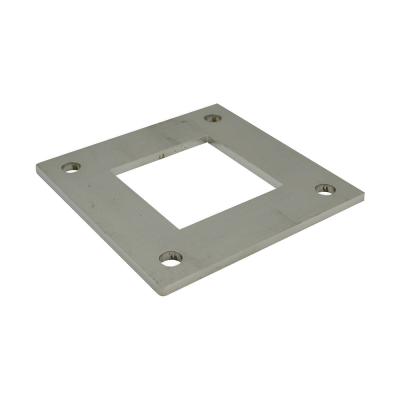 China China Supplier Industrial customized exhaust stainless steel Balustrade Post square flange for sale
