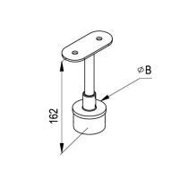 China Modern Brackets Stair Rail Railing Banister Bannister Exterior Stainless Steel Heavy Duty Handrail Bracket for sale