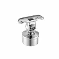 China Stair Railing Fittings 304 316 Polished Stainless Steel Balustrade Bracket Handrail Brackets for sale