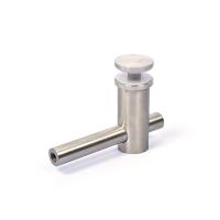 China Glass Railing Balustrade Handrail Holder Stainless Steel Glass Mounted Handrail Brackets for sale