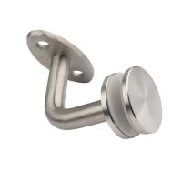 China Glass Railing Balustrade Handrail Holder Stainless Steel Glass Mounted Handrail Brackets for sale