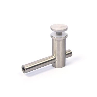 China Glass Stair Railing Handrail Pipe Holder Support Mounting Stainless Steel Handrail Adjustable Brackets for sale