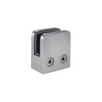 China China Purchased Stainless Steel Glass Railing Balcony Square Glass Clamp for sale