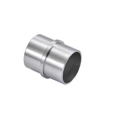 China 304 316 Stainless Deck Stair Railing Handrail Connector Fitting Railing Handrail Tube Connector for sale