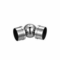 China 180 Degree Railing Handrail Connector Adjustable Railing Balustrade Corner Angle Elbow Connector for sale