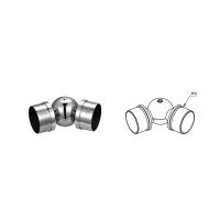 China 180 Degree Railing Handrail Connector Adjustable Railing Balustrade Corner Angle Elbow Connector for sale