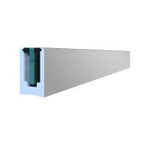 China New Balustrade Railing Aluminum Base Shoe Frameless Glass Railing Deck Glass U Channel Profile Handrail for sale