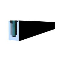 China New Balustrade Railing Aluminum Base Shoe Frameless Glass Railing Deck Glass U Channel Profile Handrail for sale