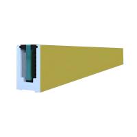 China New Balustrade Railing Aluminum Base Shoe Frameless Glass Railing Deck Glass U Channel Profile Handrail for sale
