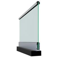 China Outdoor Metal Aluminium Shape For Frameless Balcony U Channel Aluminum Glass Railing for sale
