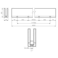 China China Professional Aluminum Base Shoe For Glass Railing Swimming Pool Customized Glass Railings for sale