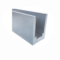 China Aluminium Security Balustrades Hardware Aluminum Metal Frameless Profile U Channel Clamp Glass Railing for sale