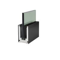China Aluminium Security Balustrades Hardware Aluminum Metal Frameless Profile U Channel Clamp Glass Railing for sale