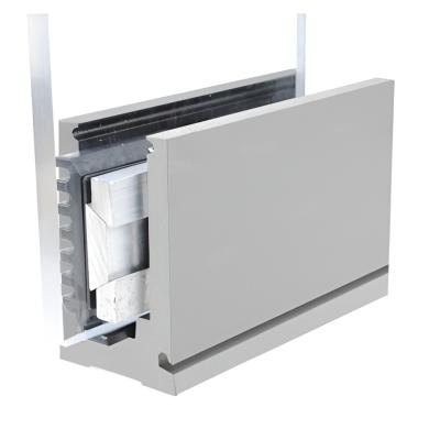 China Aluminum Frameless Glass Balcony Railing Base U Channel Profile For Glass Railings for sale